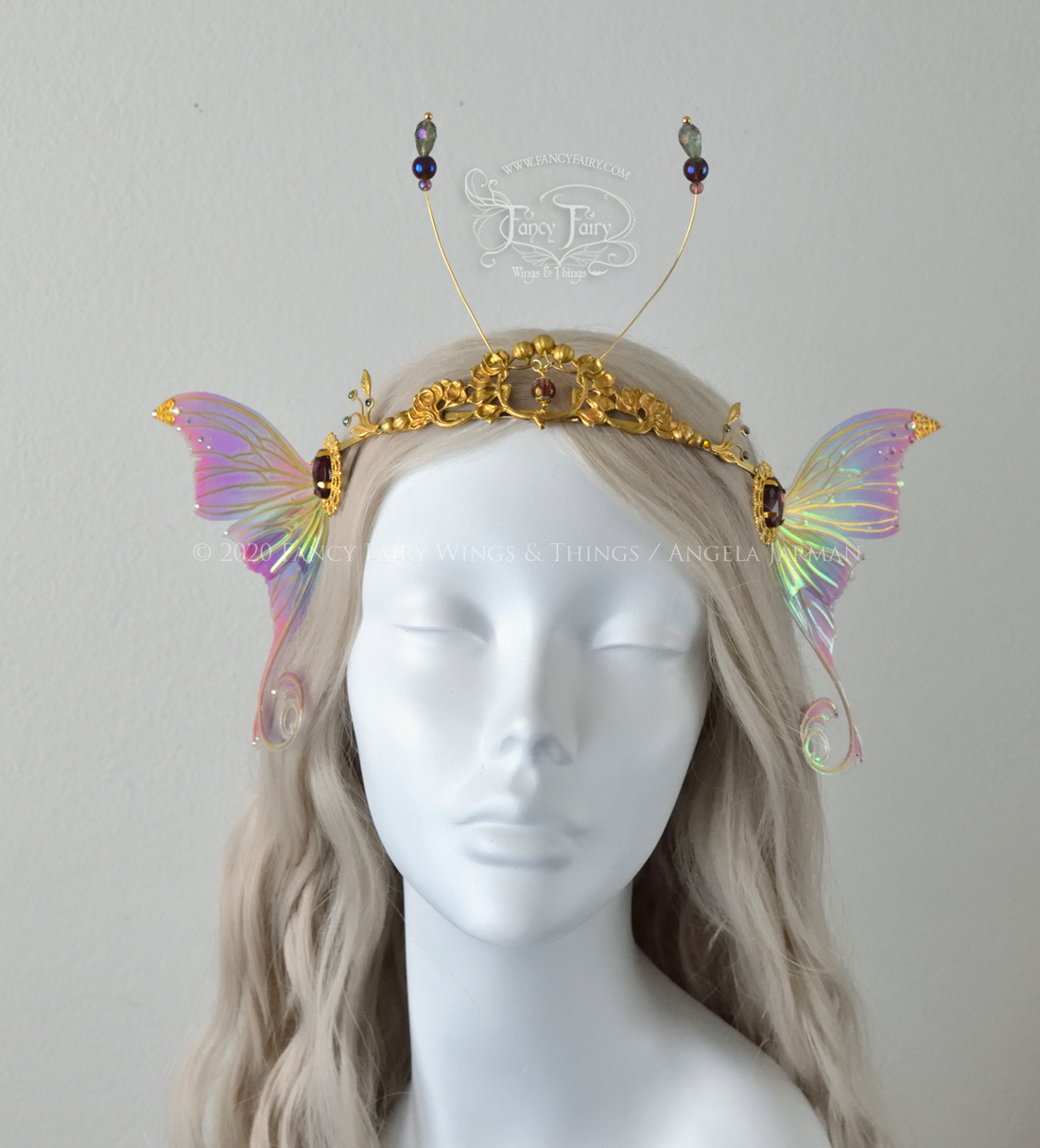 'Aphrodite' Rainbow Fairy Tiara in Brass – Fancy Fairy Wings & Things